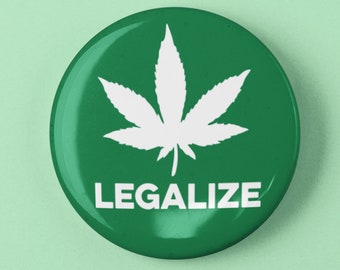 Marijuana Leaf Badge - Etsy