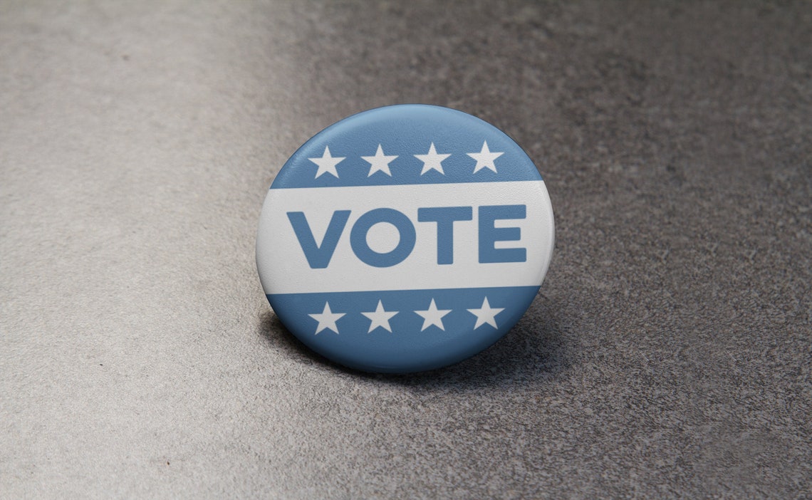 Vote Election Button 1.25 or 2.25 Pinback Pin - Etsy