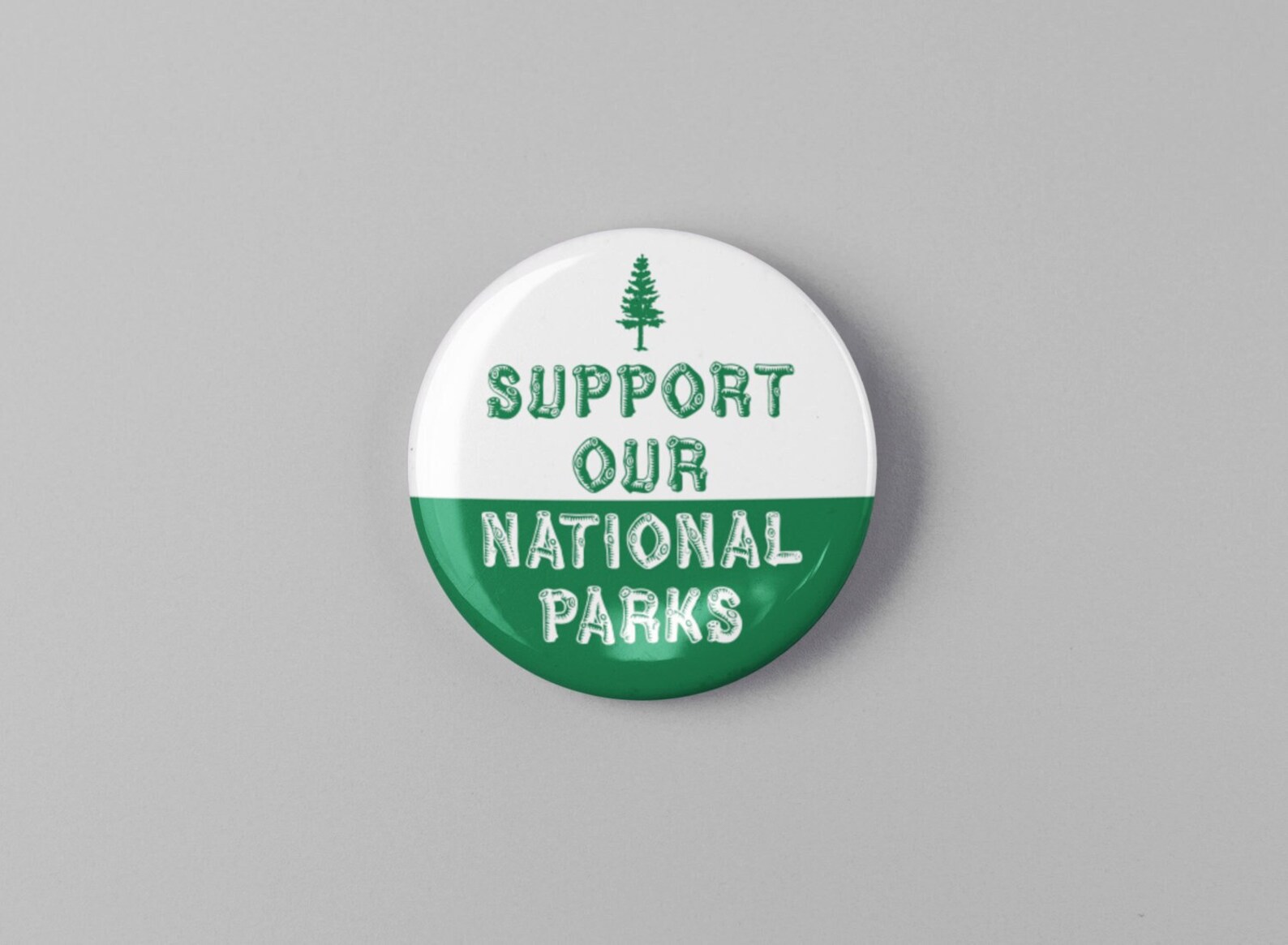Support Our National Parks Button 1.25" or 2.25" Pinback Pin Button ...
