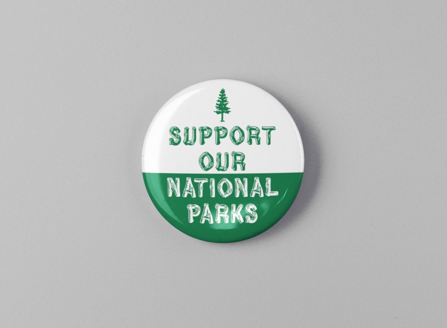 Support Our National Parks Button 1.25" or 2.25" Pinback Pin Button ...
