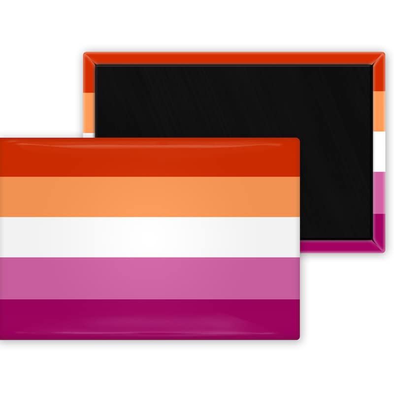 Lesbian Flag 5 Stripe - Etsy
