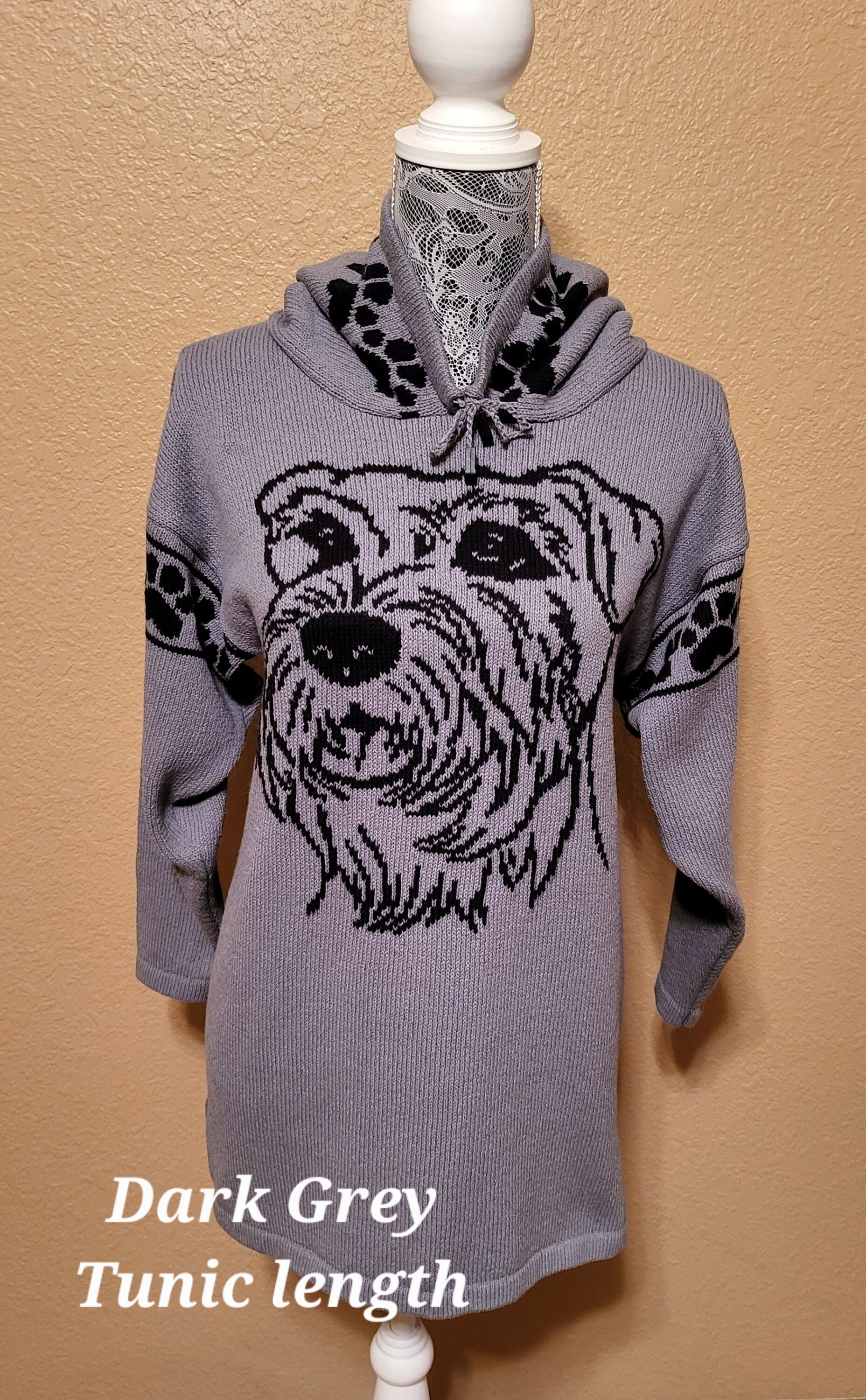 Schnauzer Miniature Custom Knit Sweater See Details in the Listing With ...