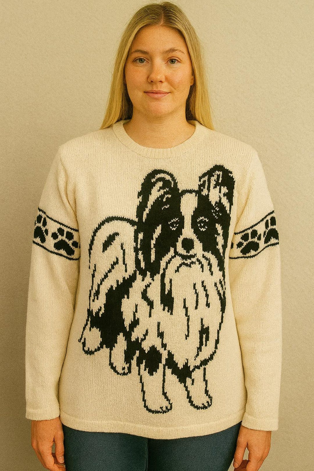 Papillon Custom Knit Sweater See Details in the Listing With All Your ...
