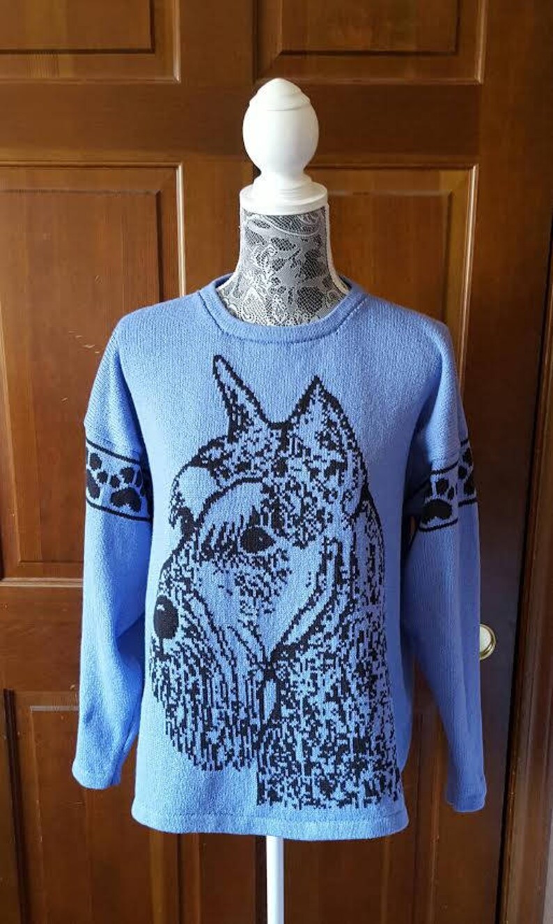 Schnauzer Miniature Custom Knit Sweater See Details in the Listing With ...
