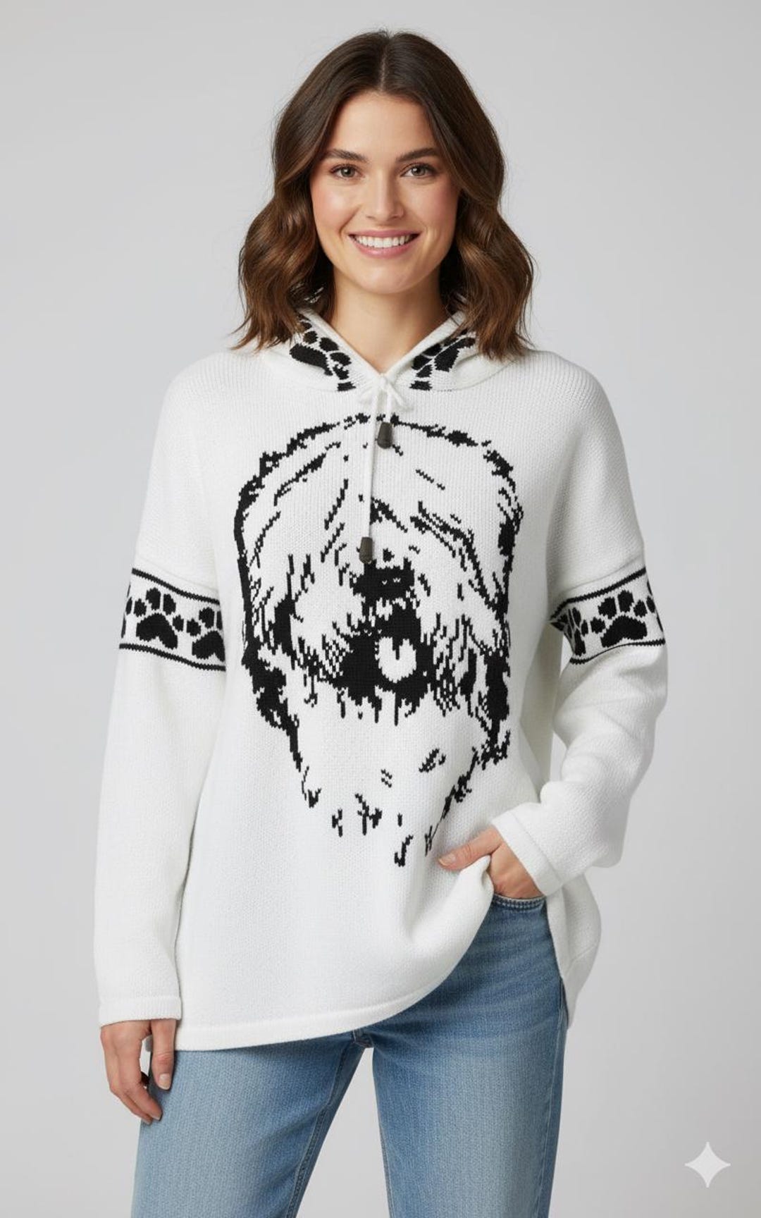 Old English Sheepdog Custom Knit Sweater See Details in the Listing ...
