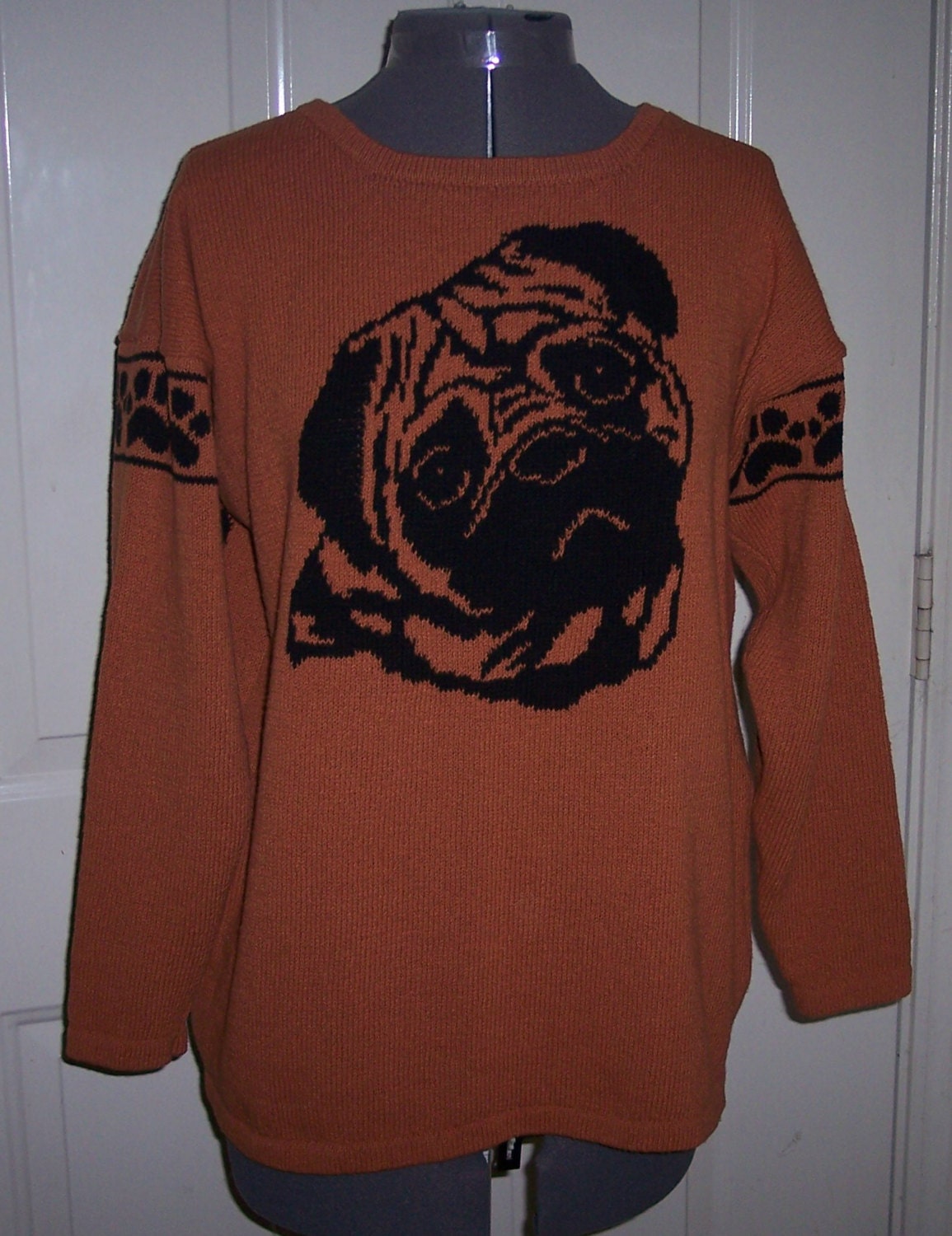 Pug Custom Knit Sweater See Details in the Listing With All | Etsy