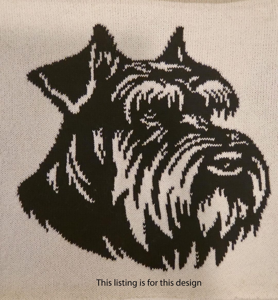 Schnauzer Miniature Sweater NEW Custom Knit Sweater See Details in the ...