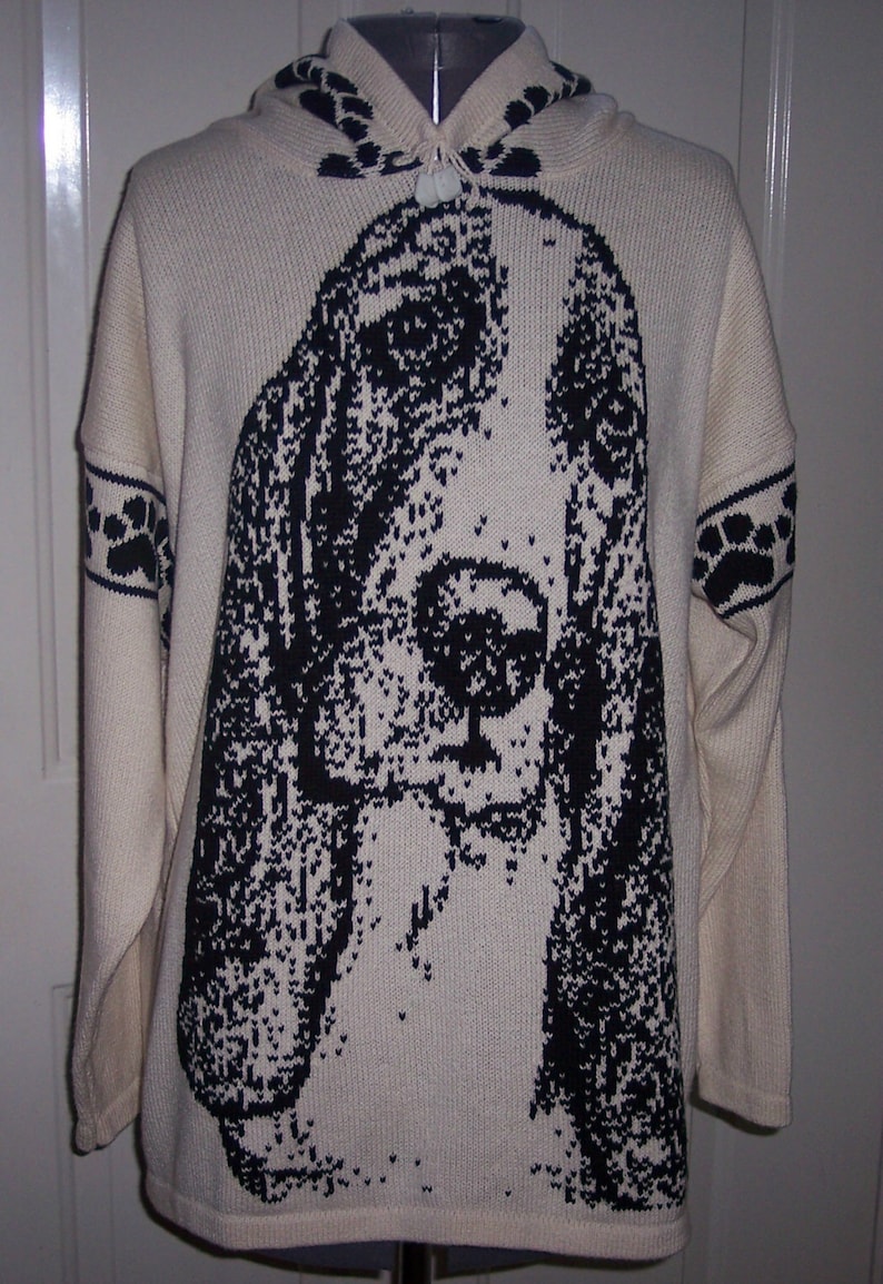 Basset Hound Custom Knit Sweater See Details in the Listing With All ...