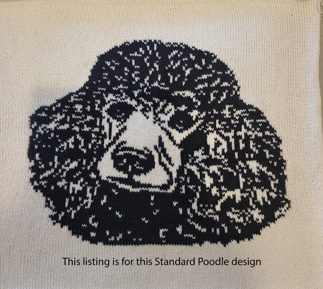 Standard Poodle Sweater Custom Knit Sweater See Details in the Listing ...