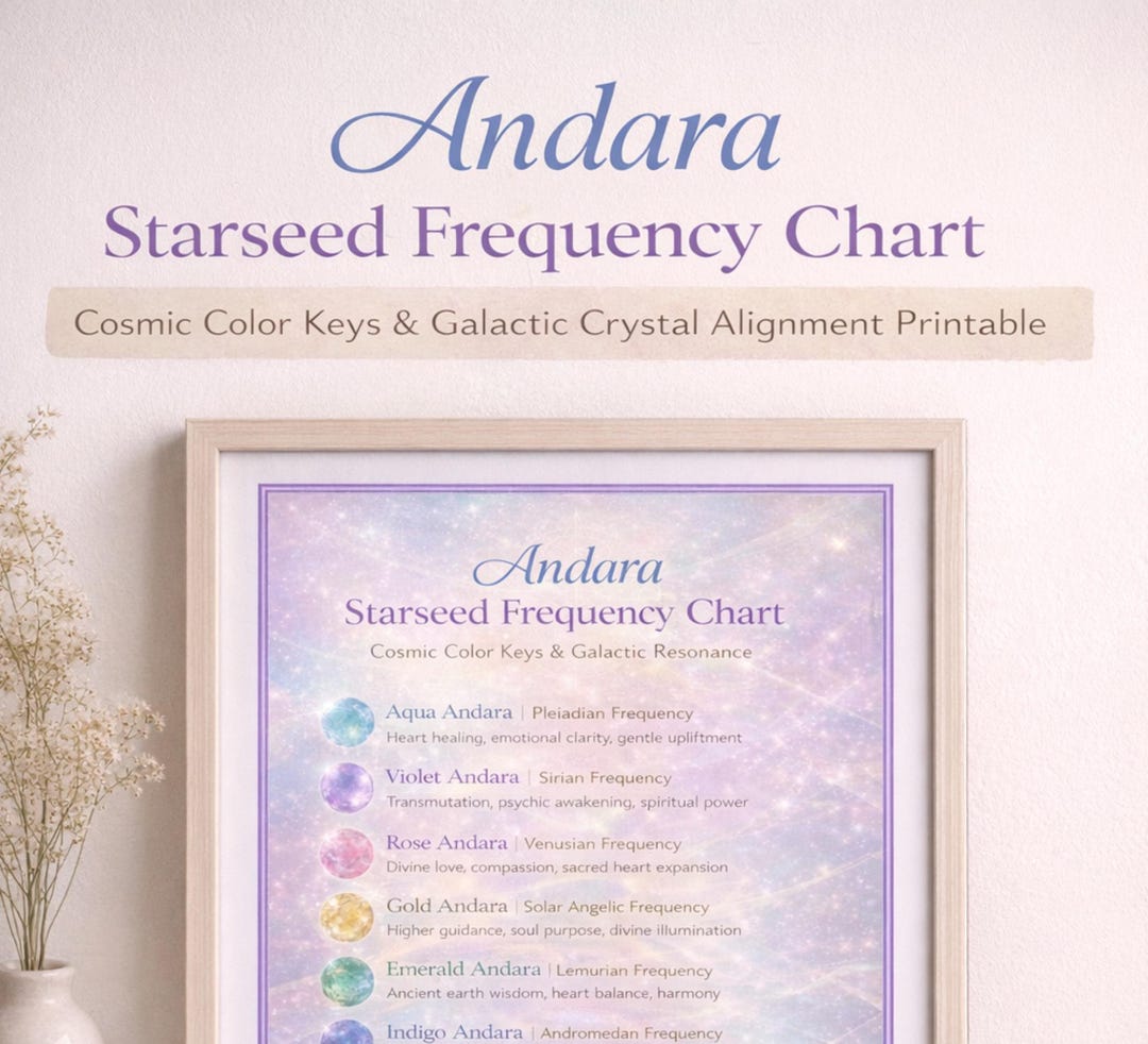 Andara Starseed Frequency Chart – Cosmic Color Keys & Galactic Crystal ...