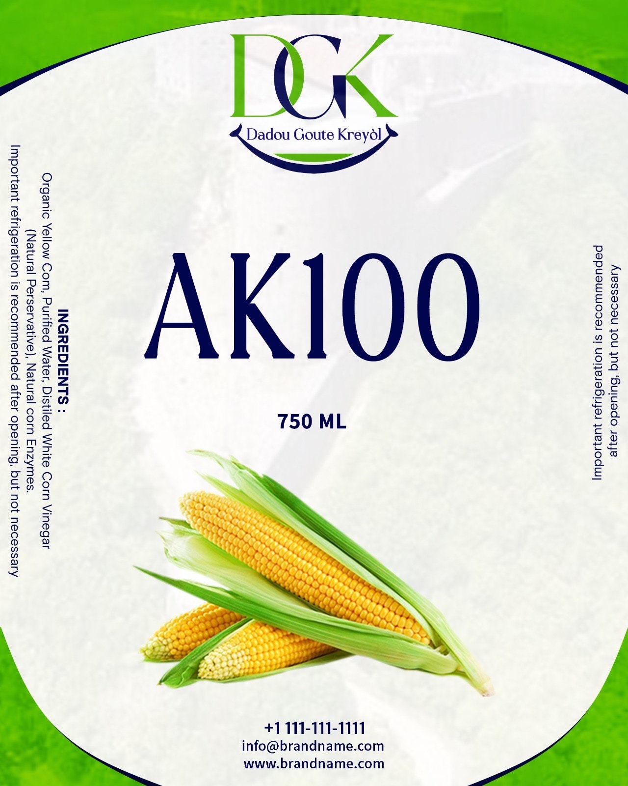 Authentic Haitian Akasan,traditional Cornflour Drink, 750 Ml Caribbean ...