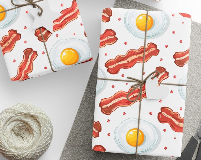Bacon Scented Gift Wrapping Paper - Etsy