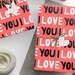 I Love You Wrapping Paper, I Love You Gift, Valentine's Day Wrapping ...
