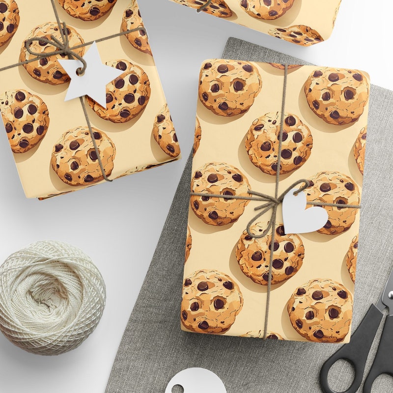Wrapping Paper Cookies - Etsy