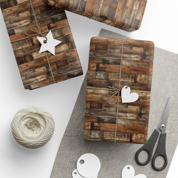 Wood Planks Wrapping Paper Wood Gift Wrap Gift Wrap for Him Father s Day Construction Wrapping Paper Wrapping Paper Roll Gift Wrap Etsy