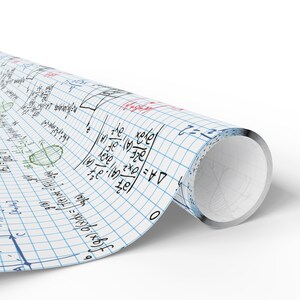 Math Wrapping Paper, Math Teacher Gift Wrap, Math Whiz, Math Genius ...