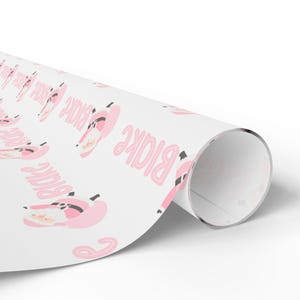 Pink Personalized Santa Wrapping Paper, Pink Christmas Wrapping Paper ...