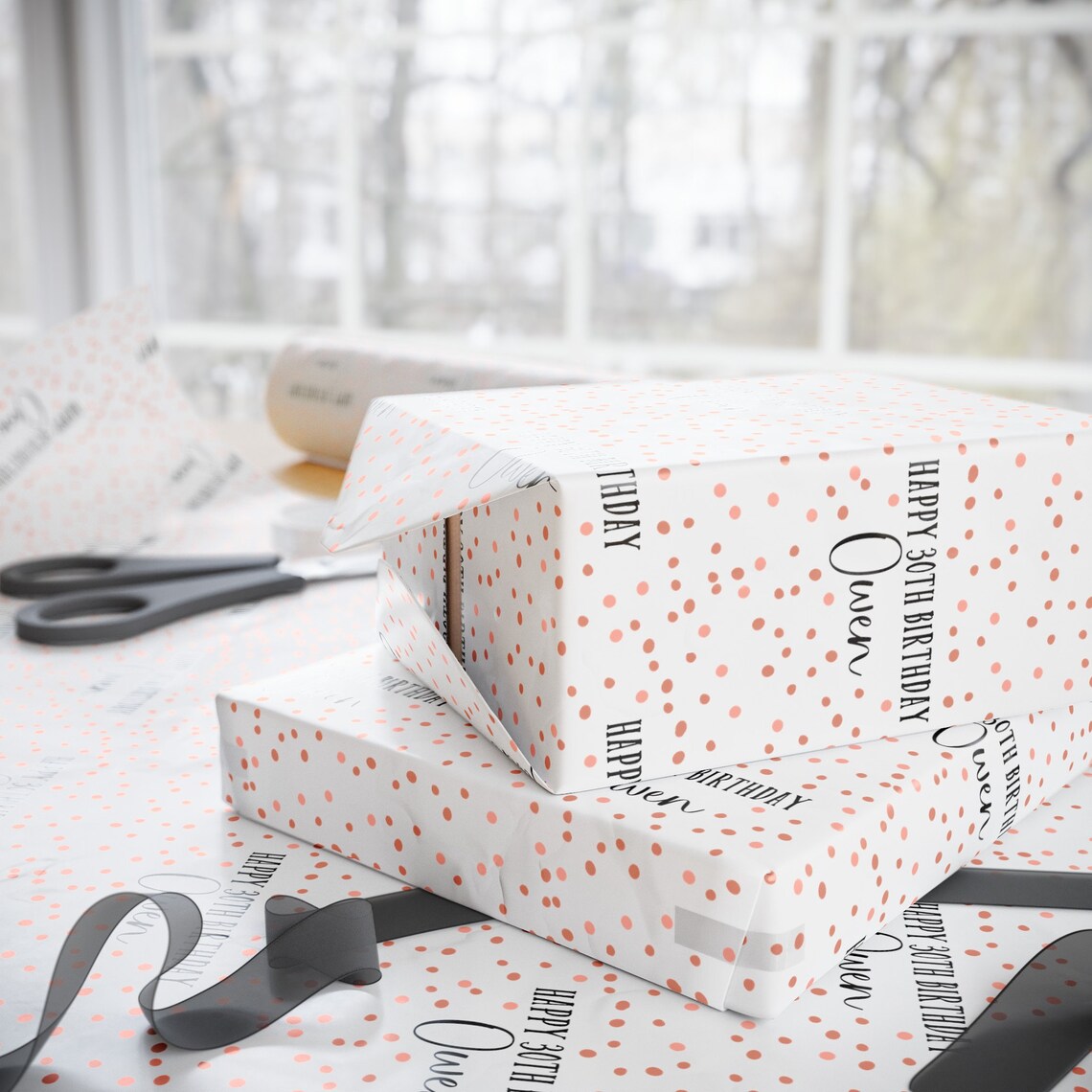 Custom Birthday Wrapping Paper, Personalized Birthday Wrapping Paper ...