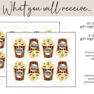 Have A Poppin Halloween Printable Gift Tag, Halloween Popcorn Gift Tag ...