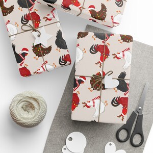 Fun Chicken Wrapping Paper, Chicken Lover, Chicken Gift Wrap, Crazy ...