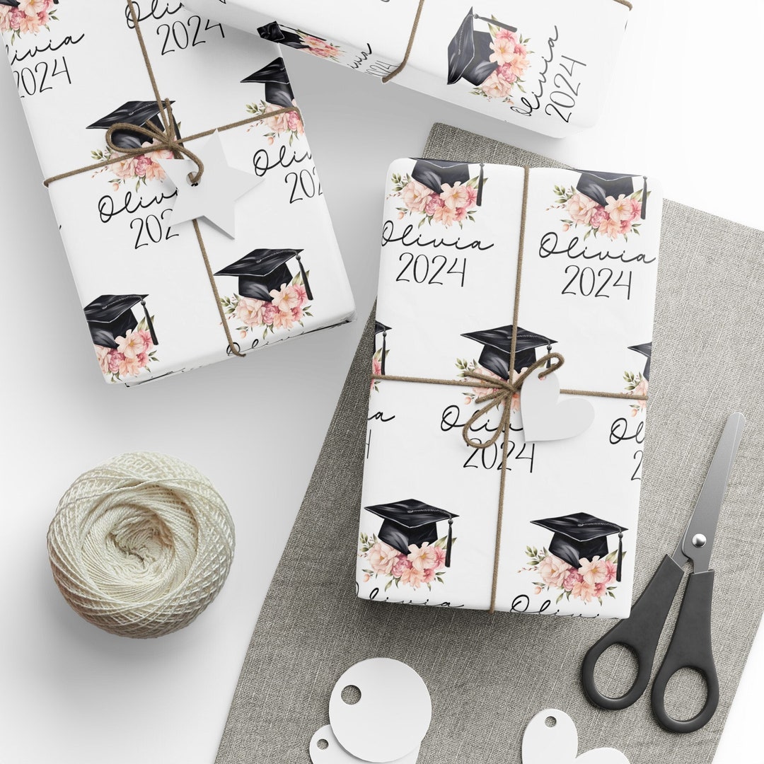 Personalized Graduation Wrapping Paper, Custom Graduation Wrapping ...