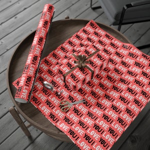 I Love You Wrapping Paper, I Love You Gift, Valentine's Day Wrapping ...