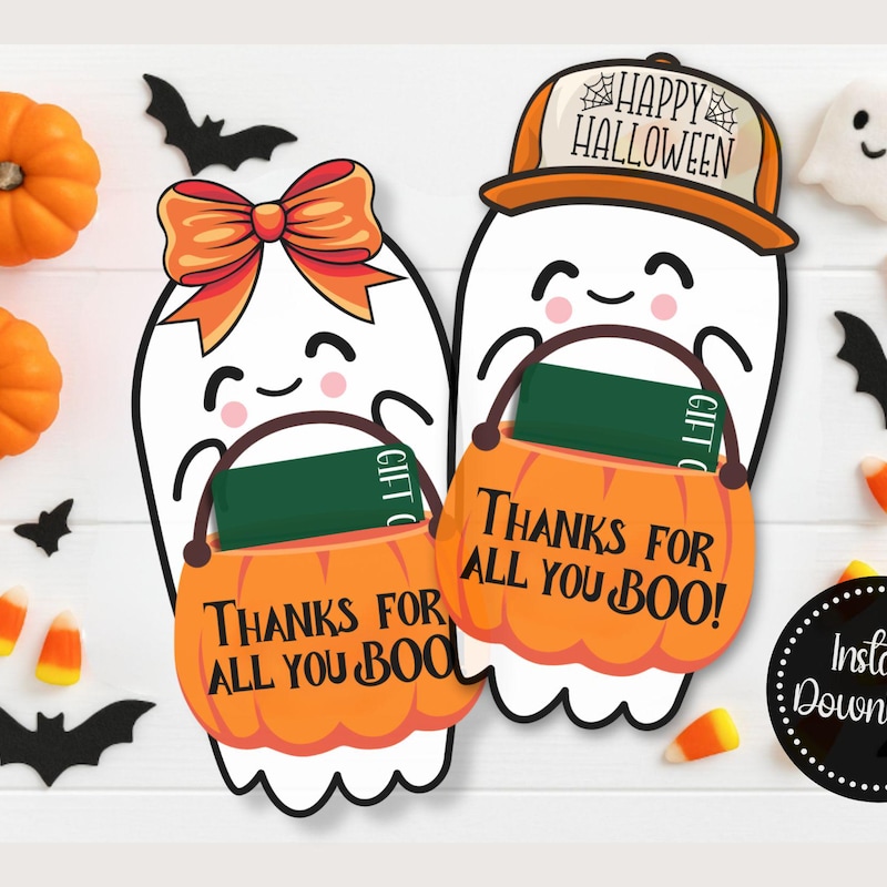 Boo Basket Card - Etsy