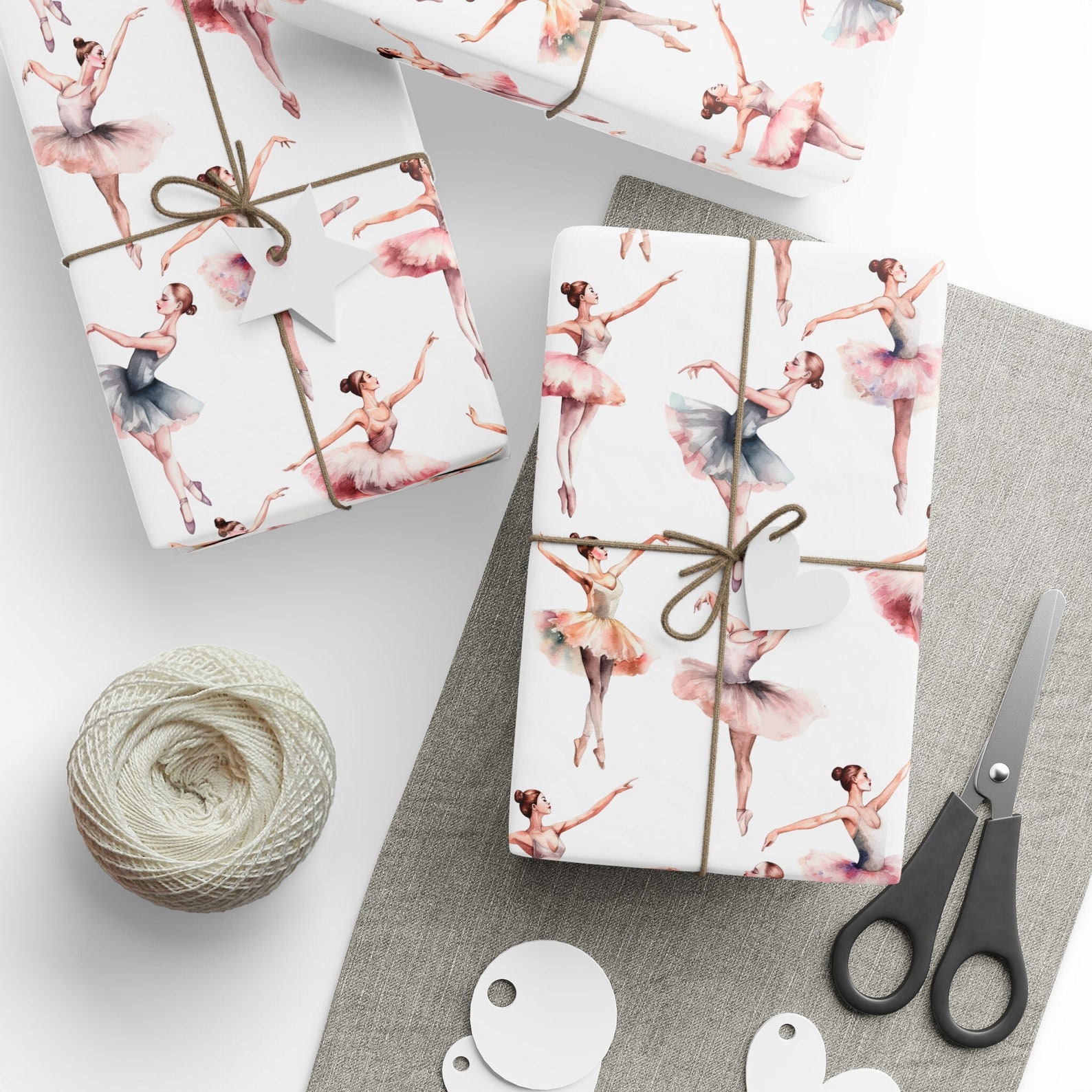 Ballerina Wrapping Paper, Ballerina Gift Wrap, Ballet Wrapping Paper ...