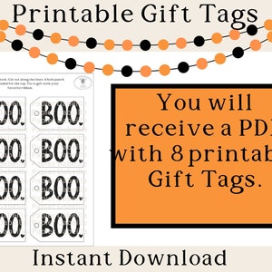 Printable Halloween Gift Tag, Printable Boo Basket, Boo Gift Tag ...