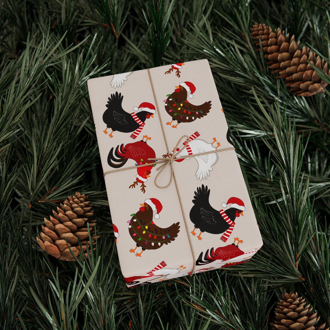 Fun Chicken Wrapping Paper, Chicken Lover, Chicken Gift Wrap, Crazy ...