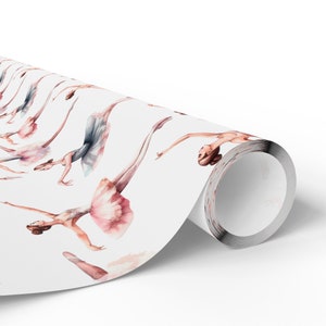 Ballerina Wrapping Paper, Ballerina Gift Wrap, Ballet Wrapping Paper ...