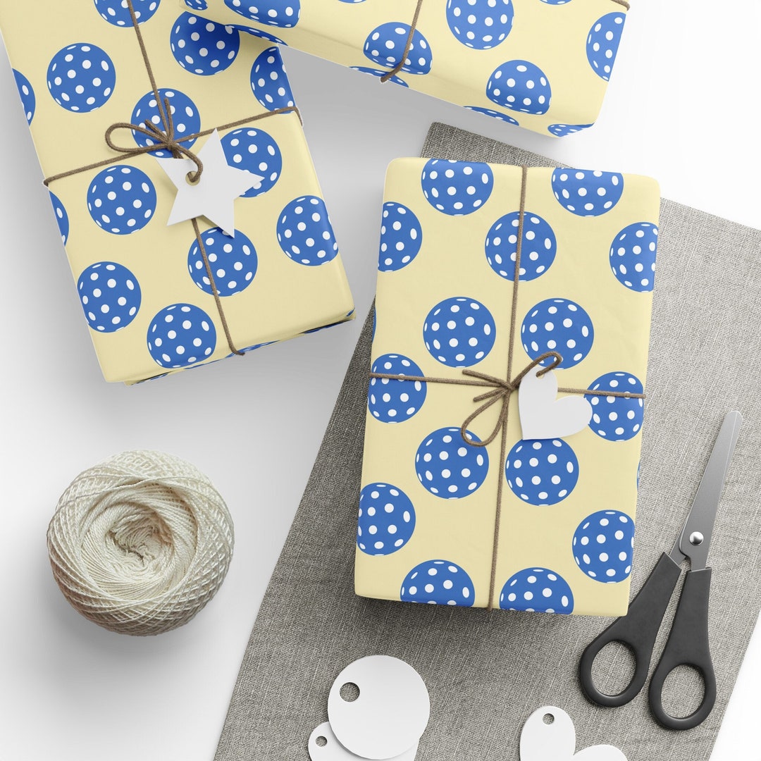 Pickleball Wrapping Paper, Pickleball Gift Wrap for Him, Pickleball ...