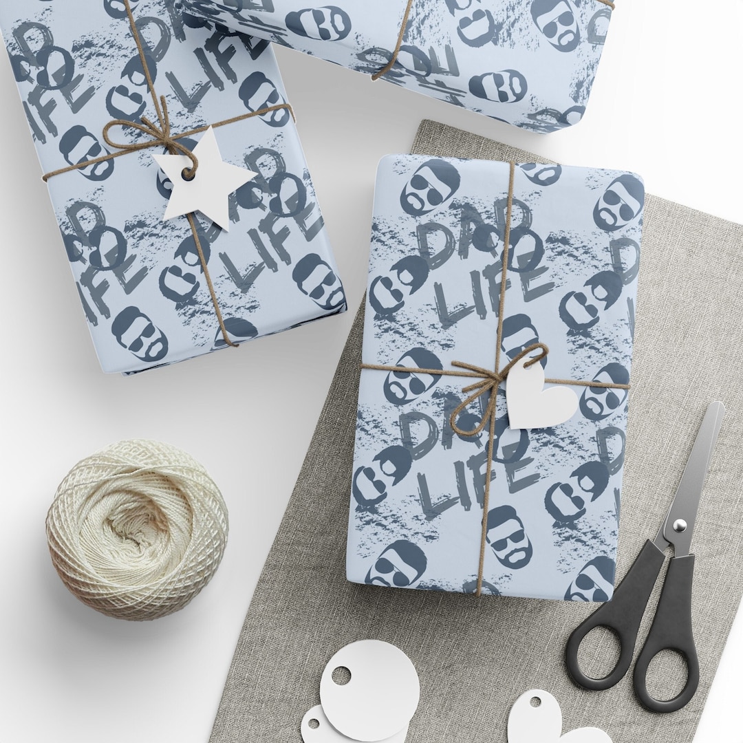 Dad Life Wrapping Paper, Fathers Day Wrapping Paper, Father's Day Gift ...