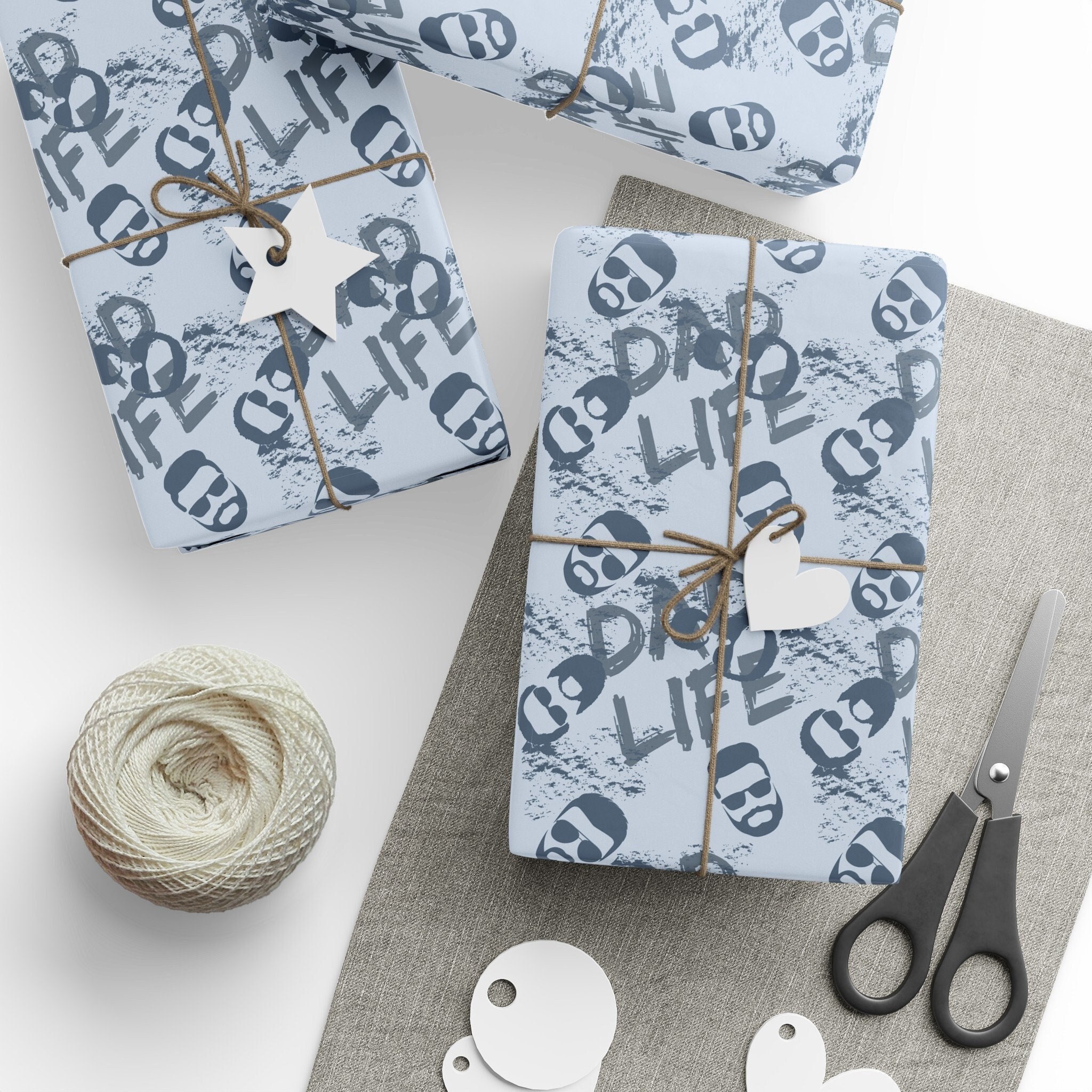 Dad Life Wrapping Paper, Fathers Day Wrapping Paper, Father's Day Gift ...