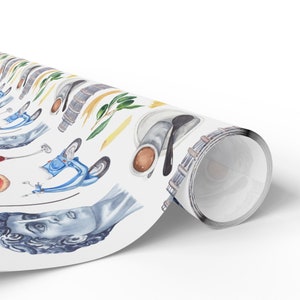 Italy Wrapping Paper, Italy Gift Wrap, Trip to Italy, Italy Lover ...