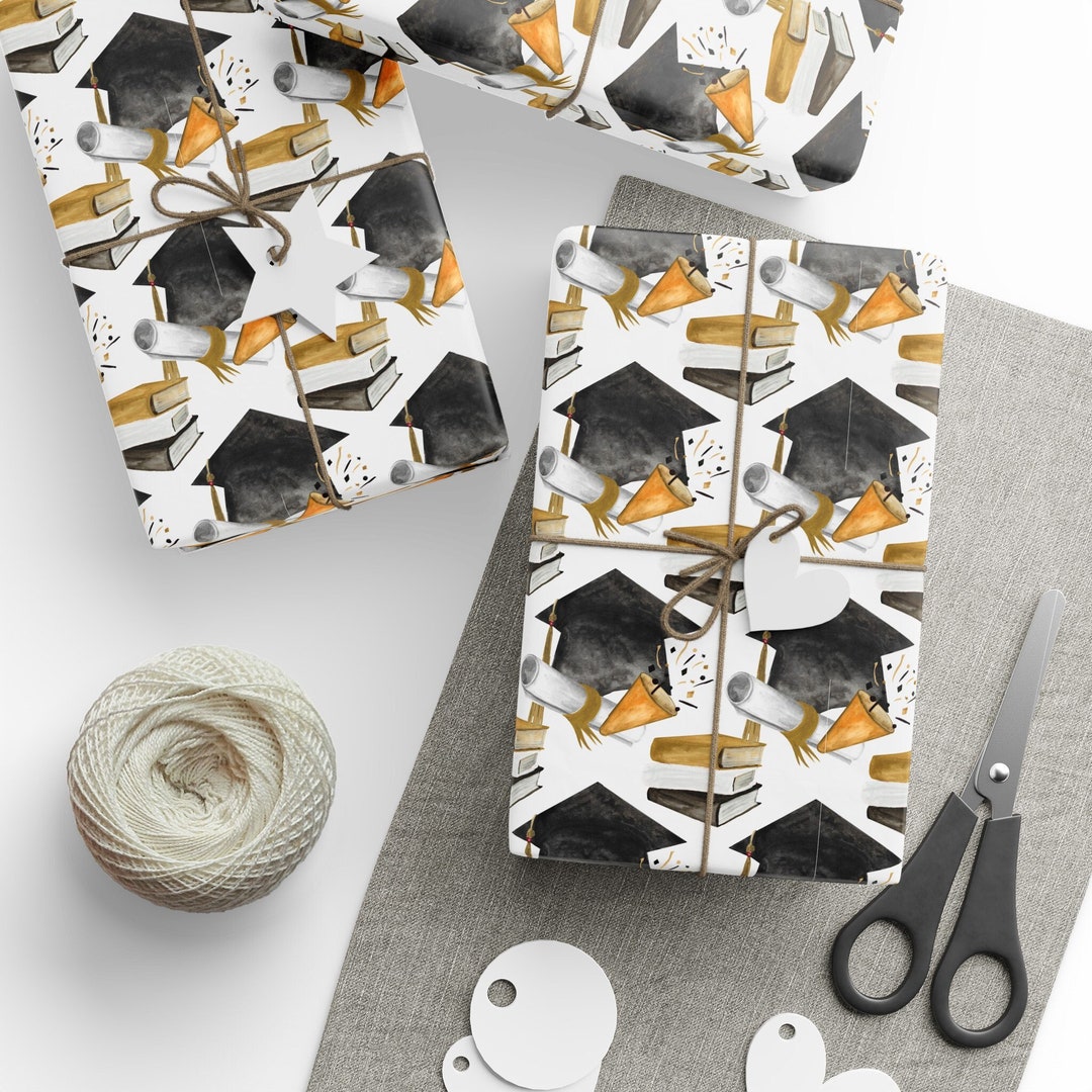 Graduation Wrapping Paper, Graduation Gift Wrap, Grad Gift, Grad 2024 ...