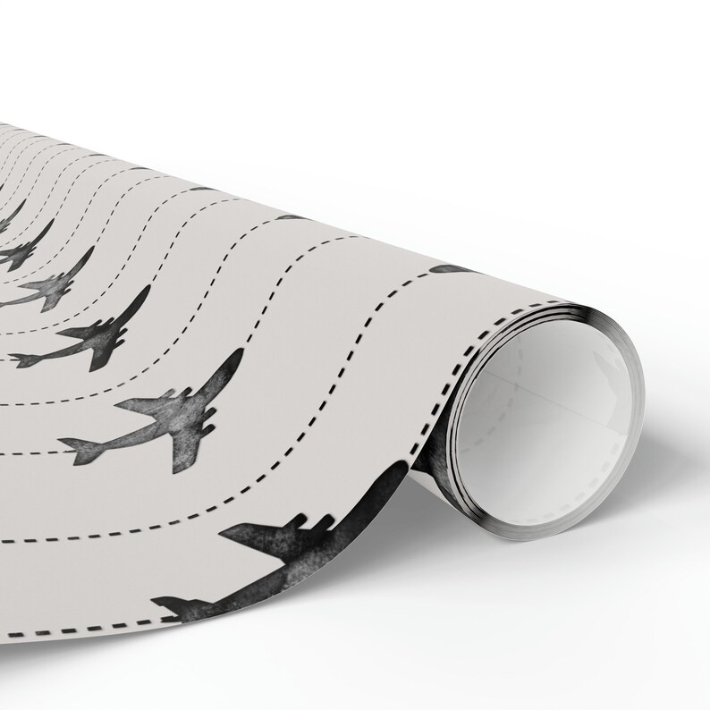 Airplane Wrapping Paper, Airplane Gift Wrap, Travel Wrapping Paper ...
