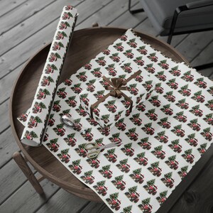 Christmas Tractor Wrapping Paper, Tractor Gift Wrap, Farm Wrapping ...
