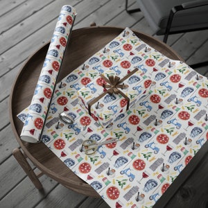 Italy Wrapping Paper, Italy Gift Wrap, Trip to Italy, Italy Lover ...