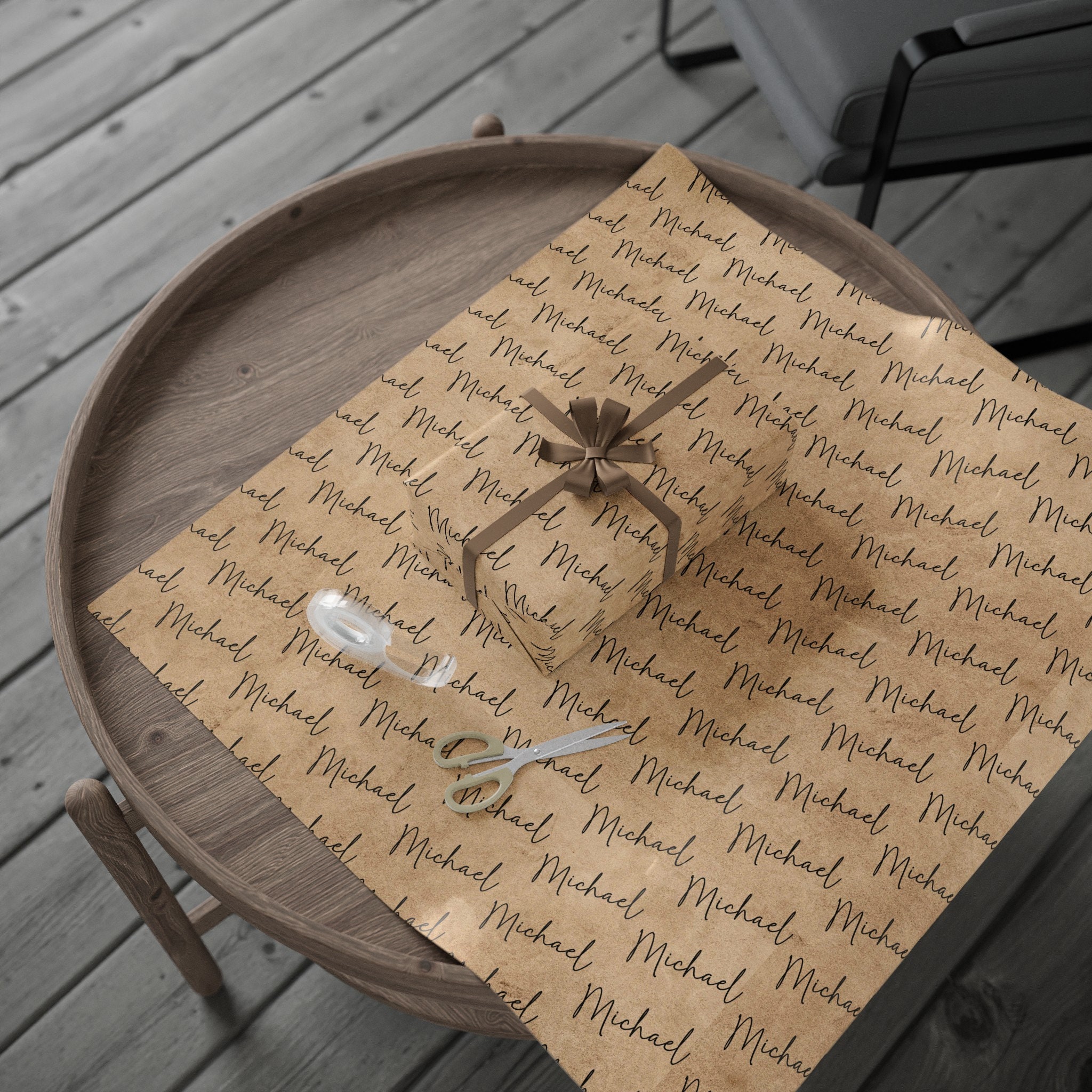 Personalized Wrapping Paper, Custom Wrapping Paper, Personalized Gift ...