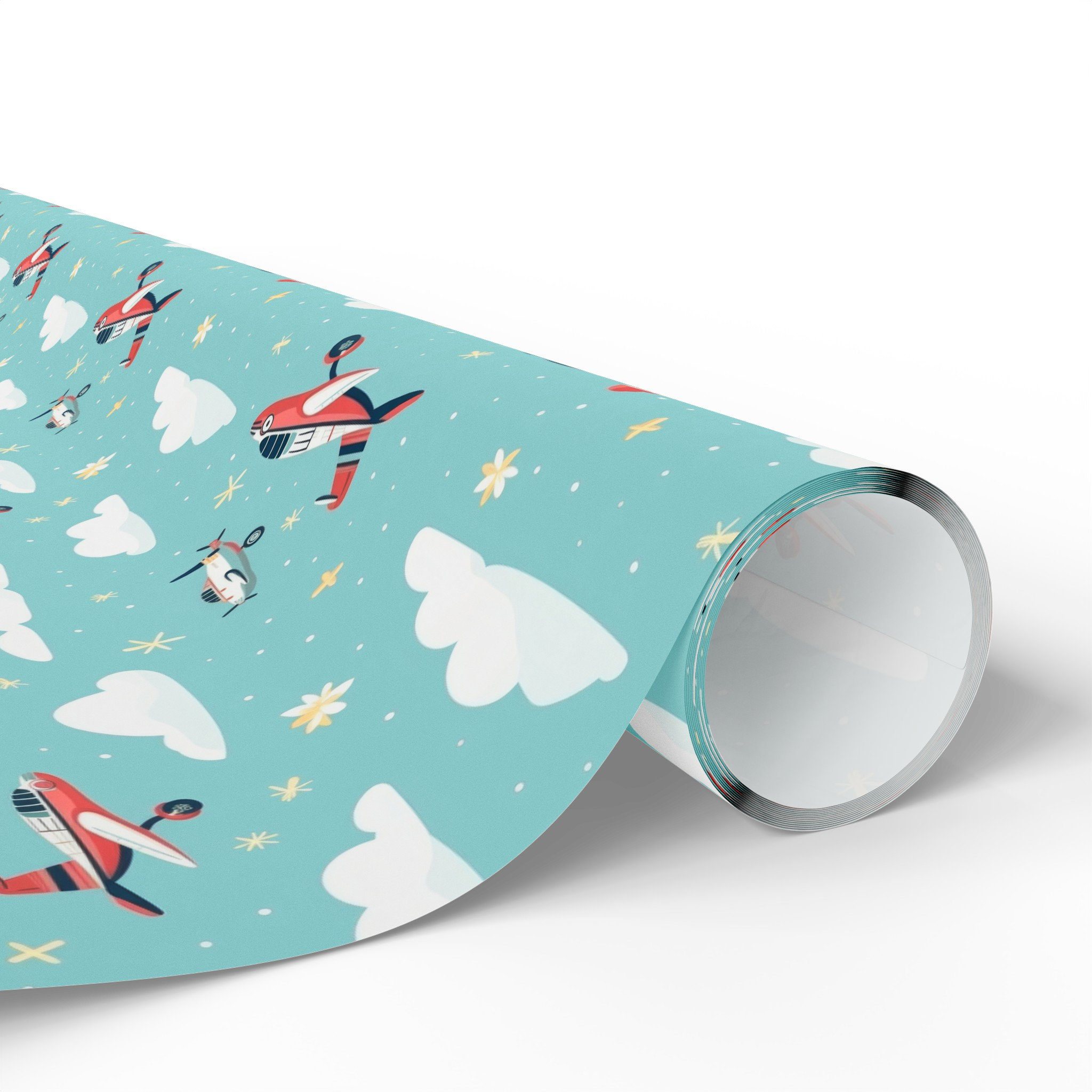 Cute Airplane Wrapping Paper, Airplane Gift Wrap, Baby Boy Wrapping ...