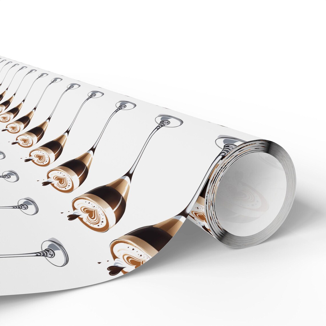 Espresso Martini Wrapping Paper, Martini Gift Wrap for Her, Martini ...