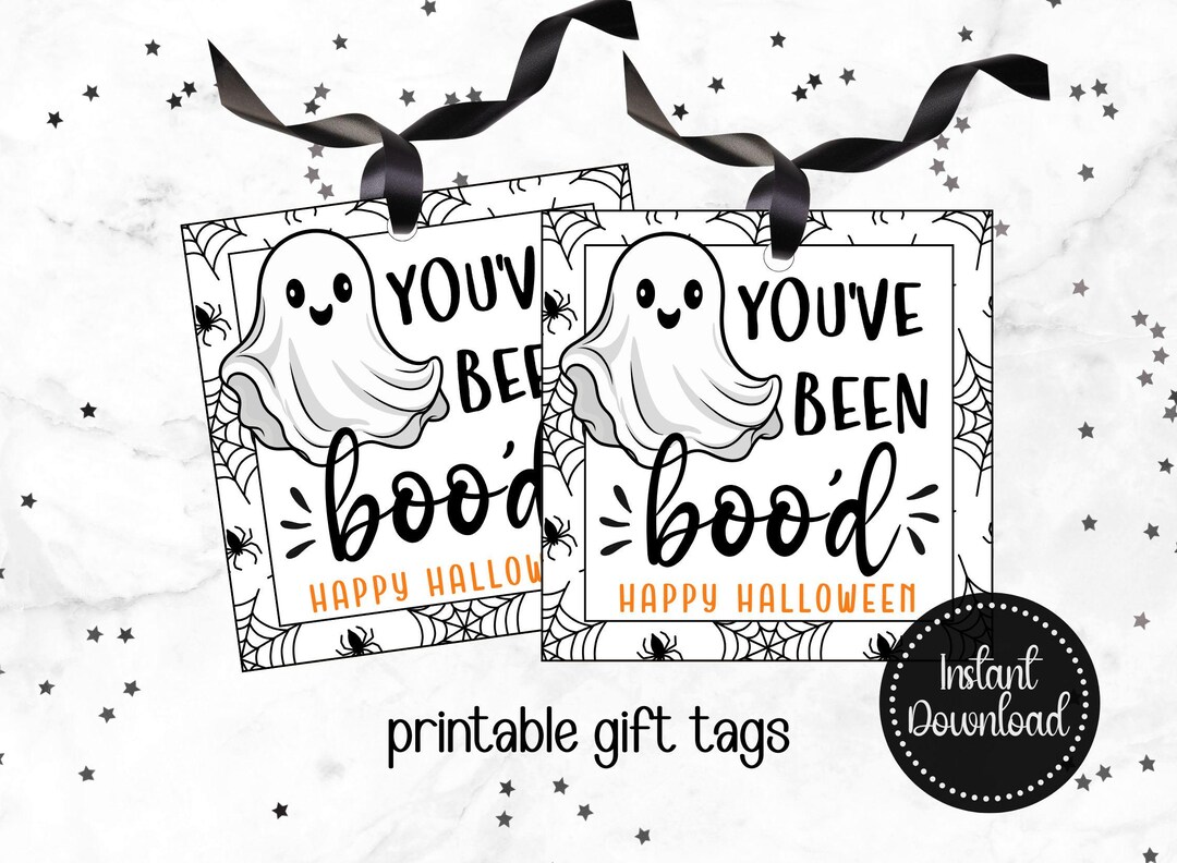 You've Been Boo'd Gift Tags, You've Been Bood Halloween Printable Gift ...
