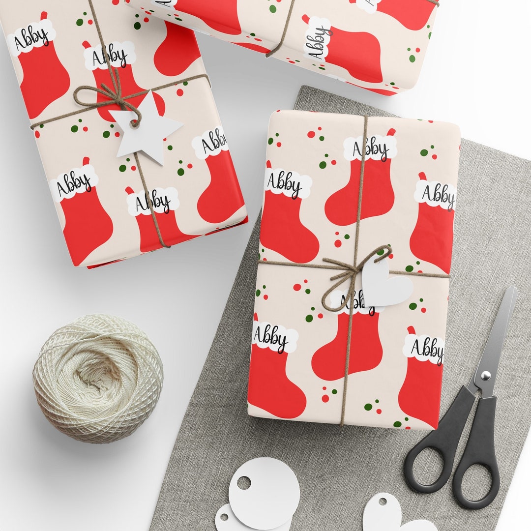 Personalized Christmas Wrapping Paper, Custom Christmas Wrapping Paper ...