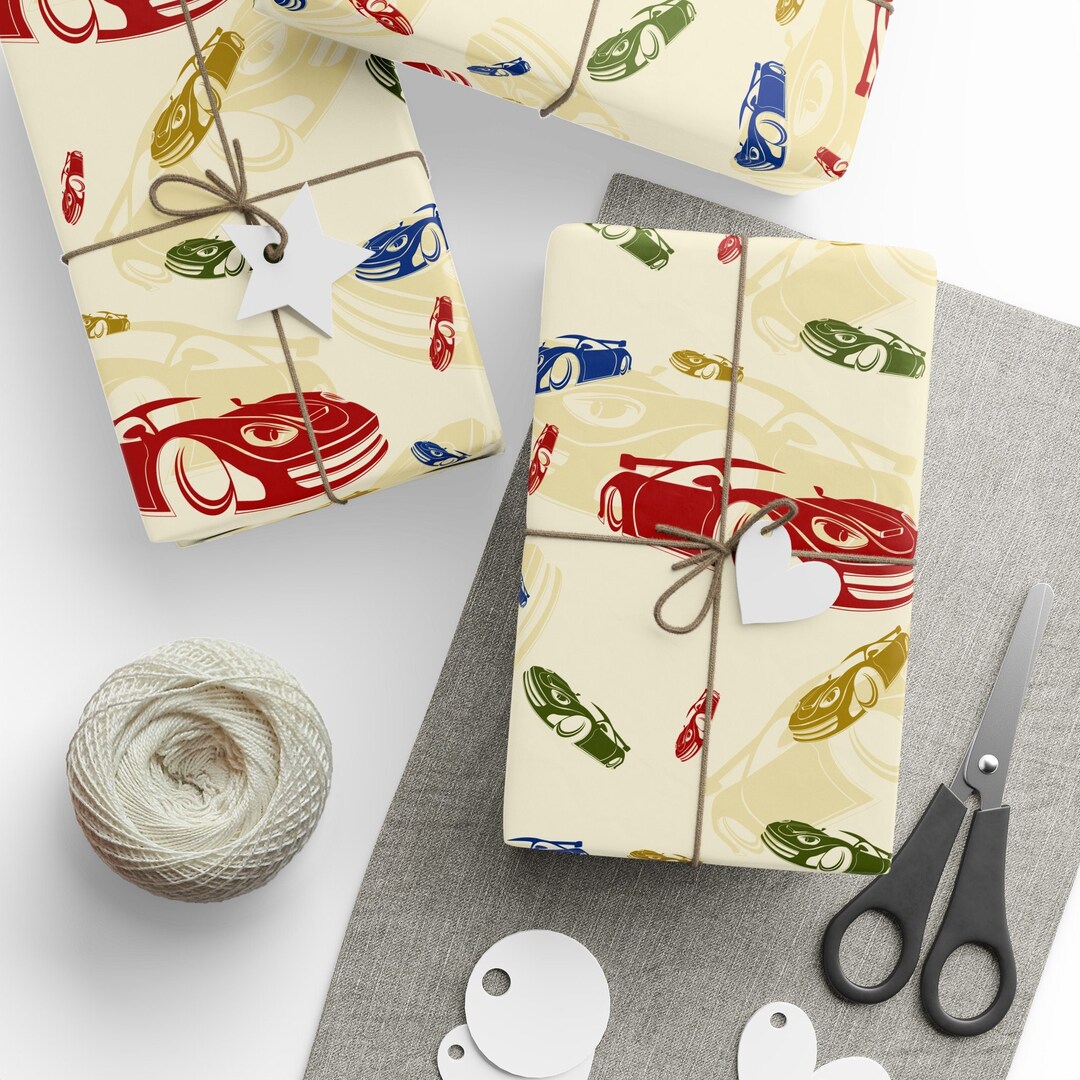 Car Wrapping Paper, Car Gift Wrap, New Driver Gift, 16, Kids Wrapping ...