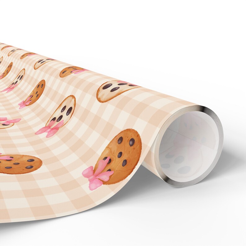 Cookie Wrapping Paper, Cookie Lover, Cookie Gift Wrap, Chocolate Chip ...