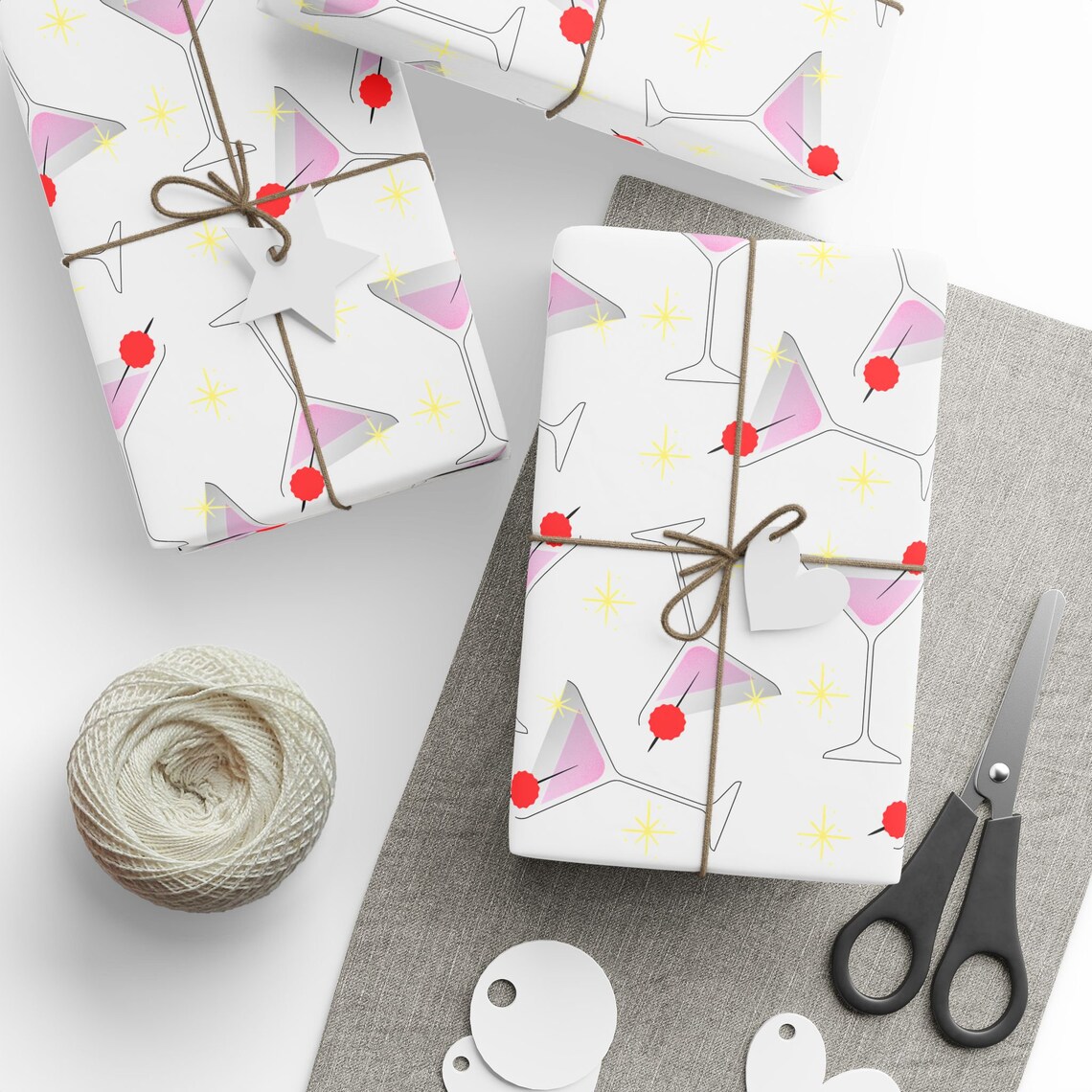 Martini Wrapping Paper, A Tiny Bit Older, Gift Wrap and Card, Birthday ...