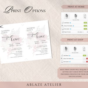 Intimate Wedding Template, Minimalist Wedding Ceremony Invite, Classy ...