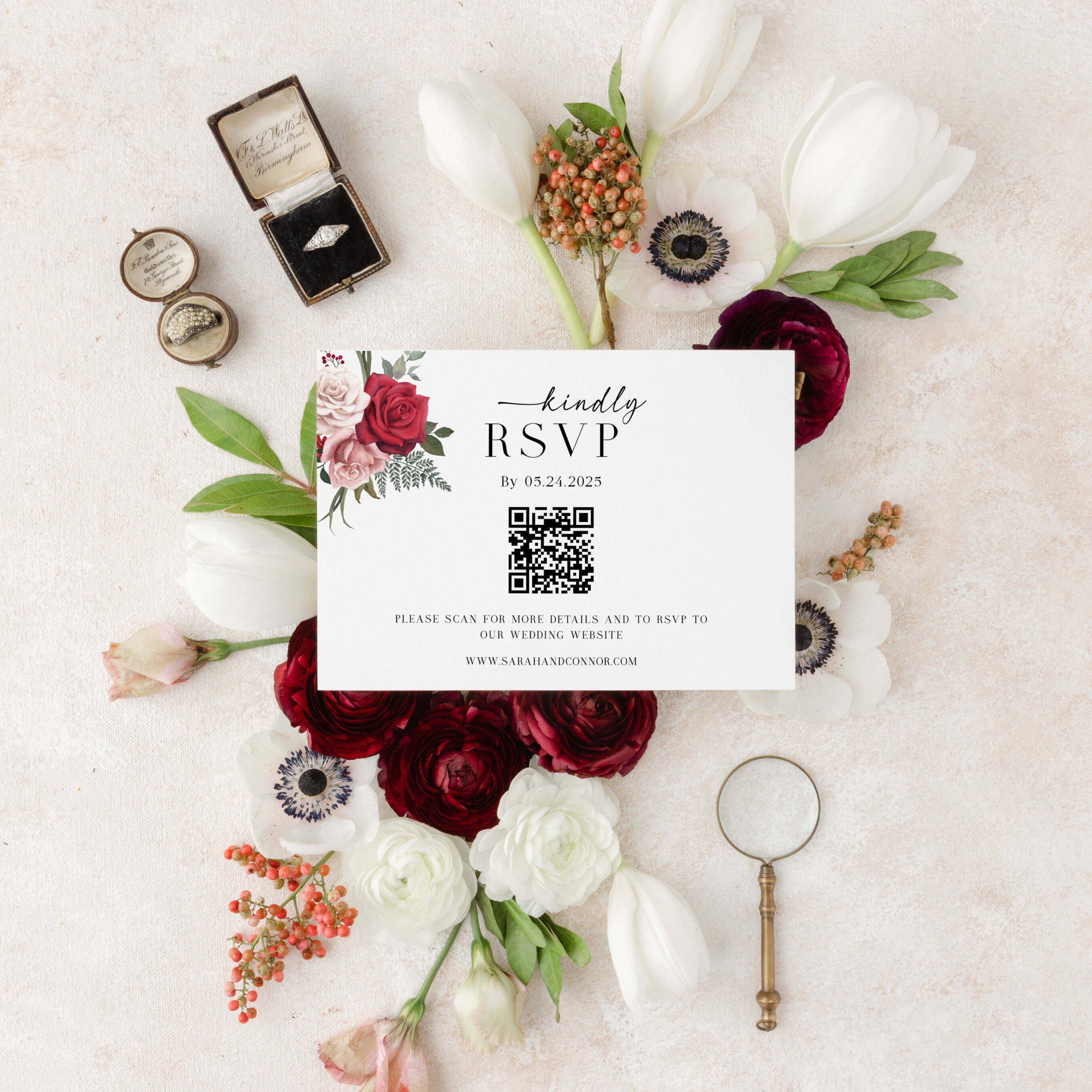 Intimate Wedding Template, Minimalist Wedding Ceremony Invite, Classy ...