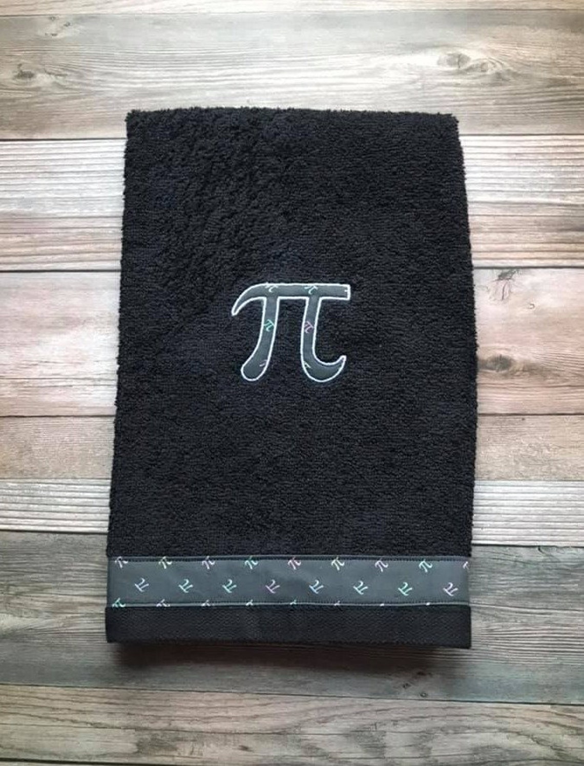 Pi Hand Towel Nerd Bathroom Decor Math Geek Bath Decor | Etsy